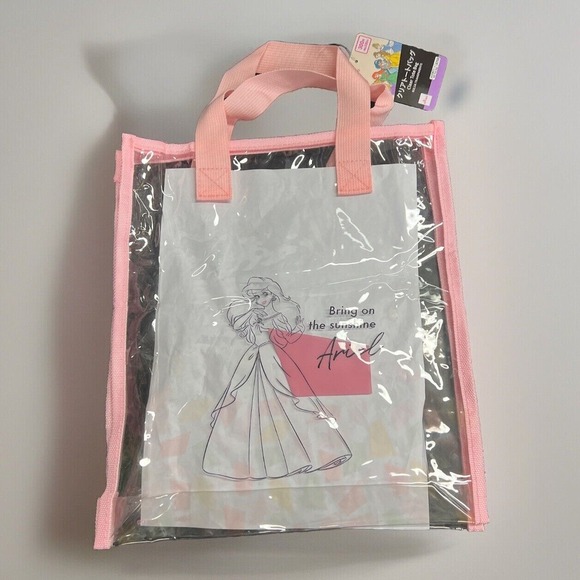 Disney | Bags | Nwt Disney Princess Ariel Clear Tote Bag 3 X 12 X 25 ...